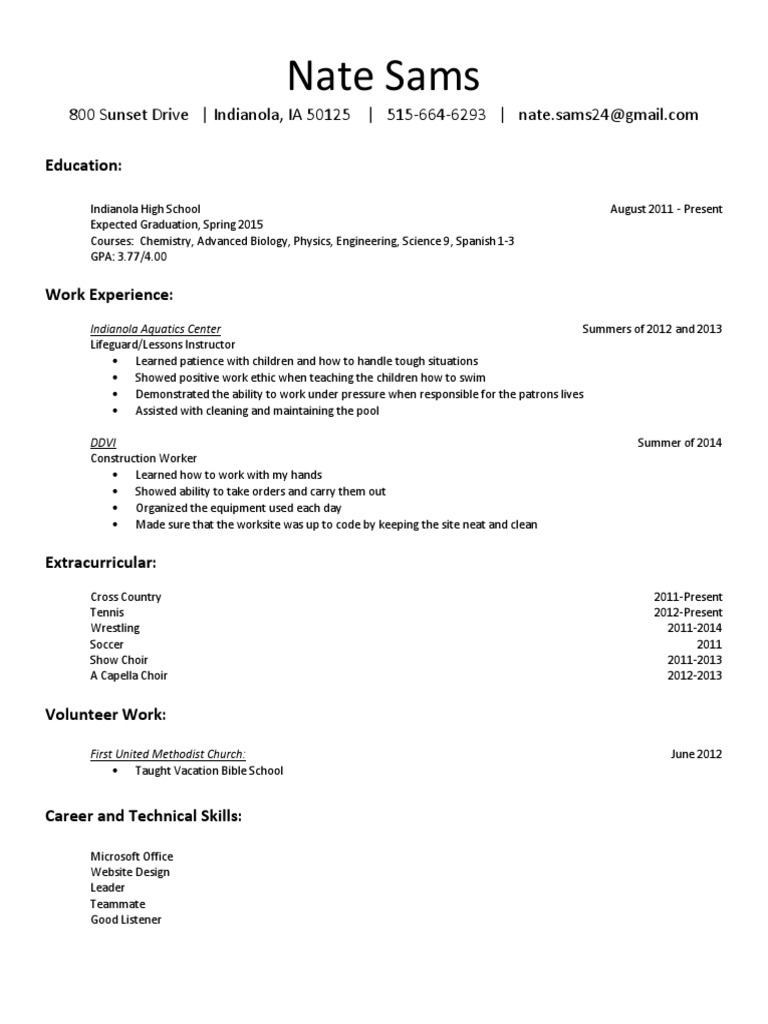 Resume 2 Ncs 1 | PDF | Career & Growth