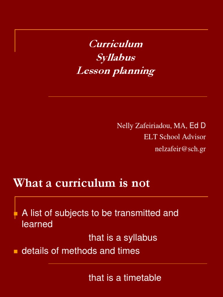 Curriculum vs Syllabus Explained | PDF | Curriculum | Multilingualism