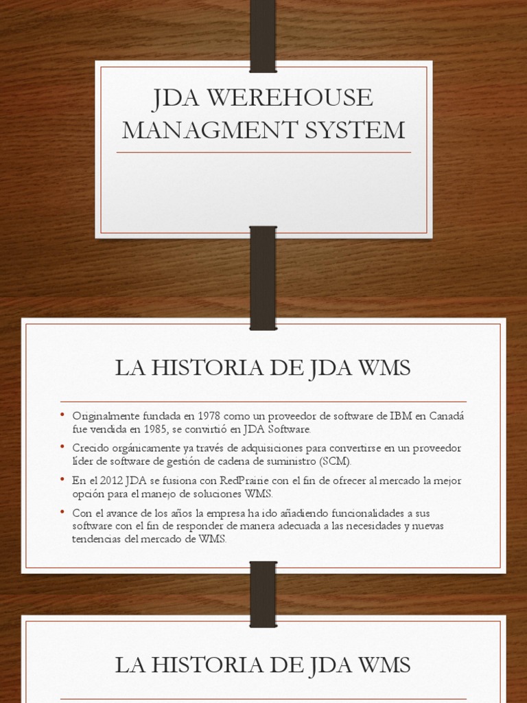 Historia y Ventajas de JDA WMS | PDF | Software | Teléfonos móviles