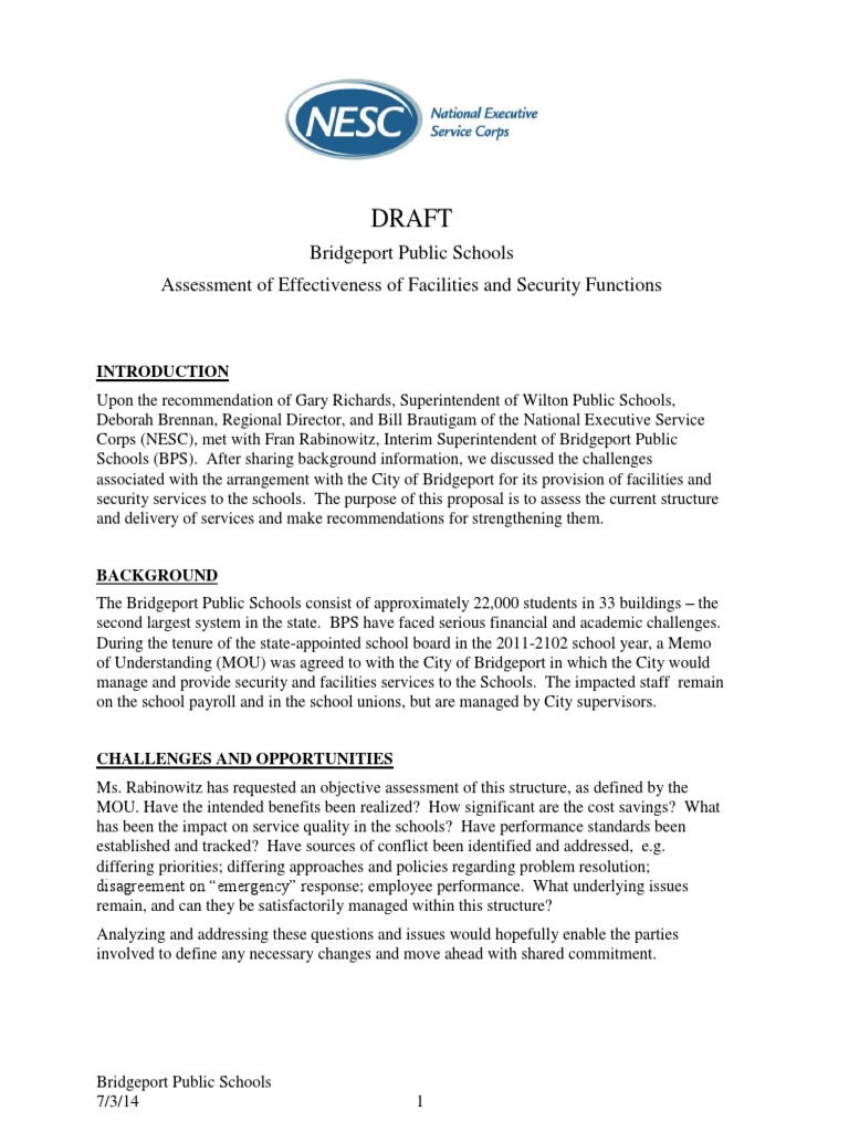 NESC Audit of Effectiveness of Facilities and Security Functions | PDF | Survey Methodology ...