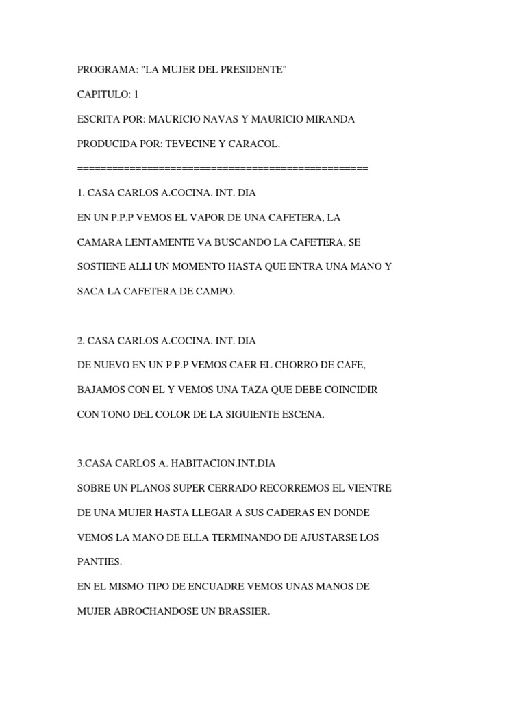 La Mujer Del Presidente. Capitulo 1 | PDF | Verdad | Naturaleza