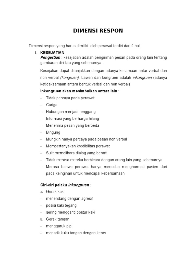 Dimensi Respon | PDF | Seni & Disiplin Bahasa | Sains & Matematika