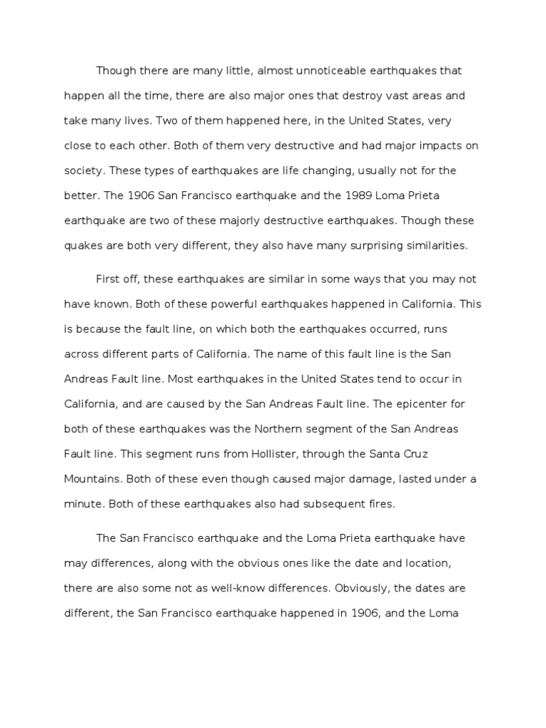 Earthquake Essay | Earthquakes | Structure Of The Earth | Free 30-day ...