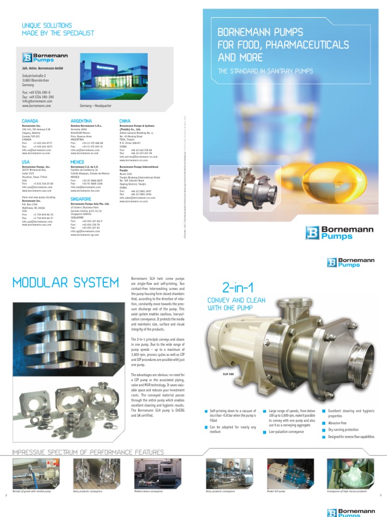 Twin Screw Pump Type SLH | PDF | Pump | Viscosity