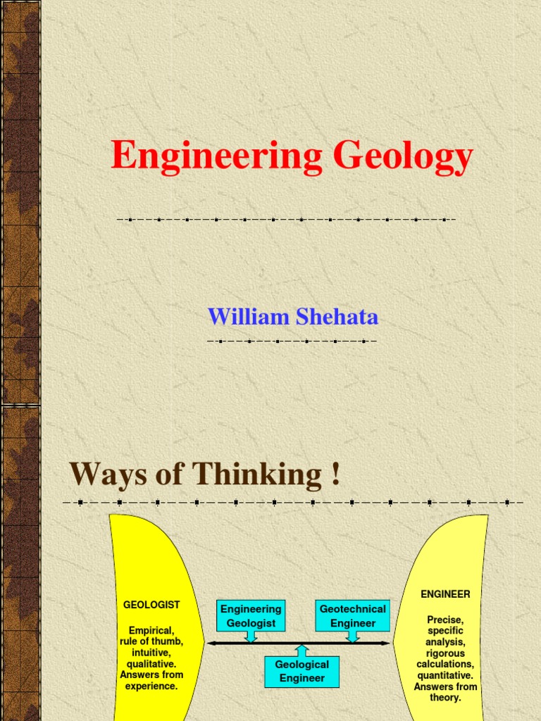 Engineering Geology | PDF | Geotechnical Engineering | Geology