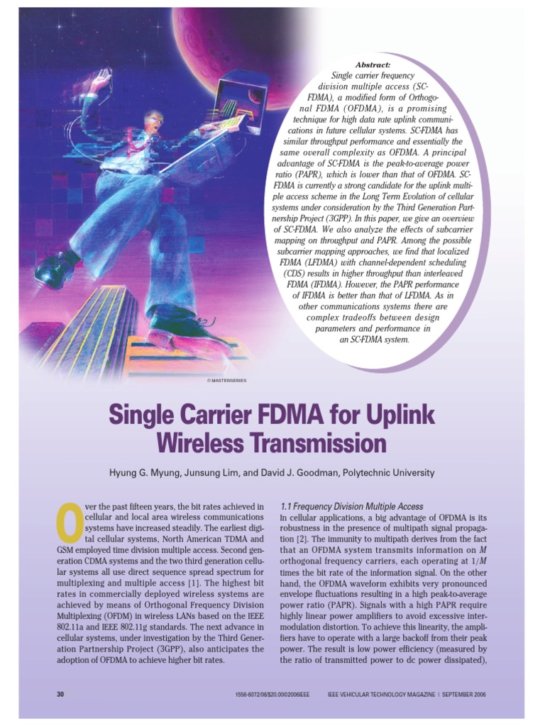 Single Carrier FDMA For Uplink Wireless Transmission | PDF | Modulation ...