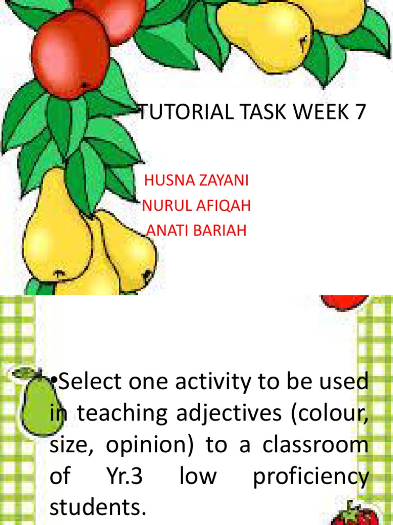 Tutorial Task Week 7 | PDF