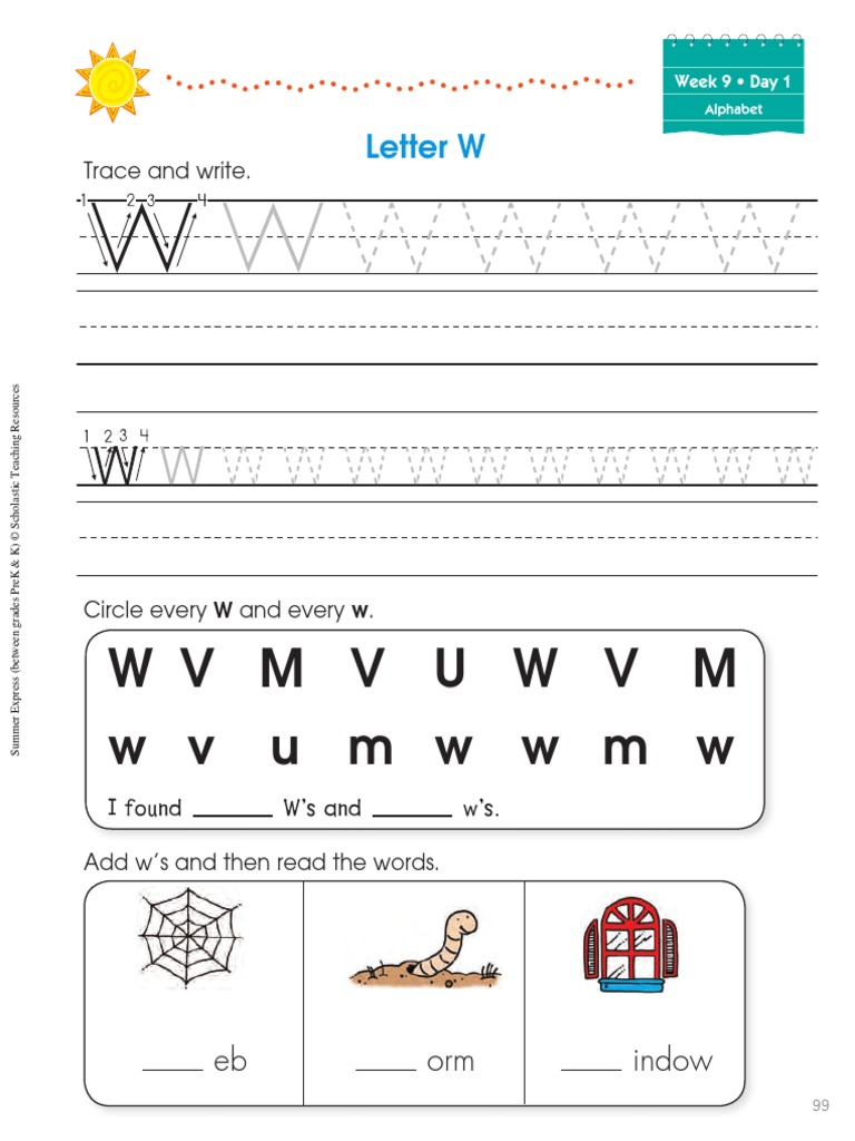 PreK Worksheet 5