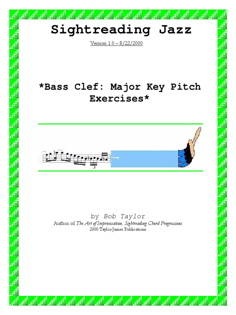 Bass Clef Jazz Sightreading Exercises | PDF