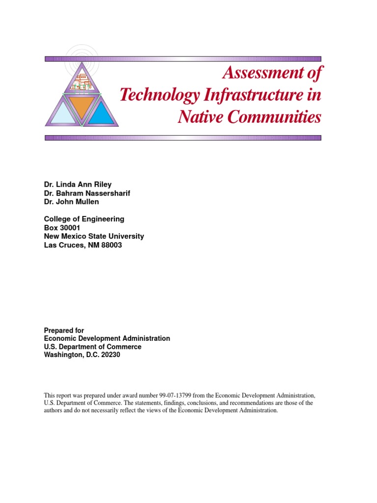 Assessment of Technology Infrastructure in Native Communities | PDF ...