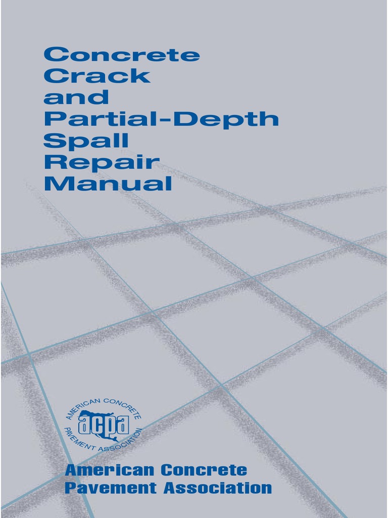 Concrete Crack Repair Manual | PDF | Road Surface | Concrete