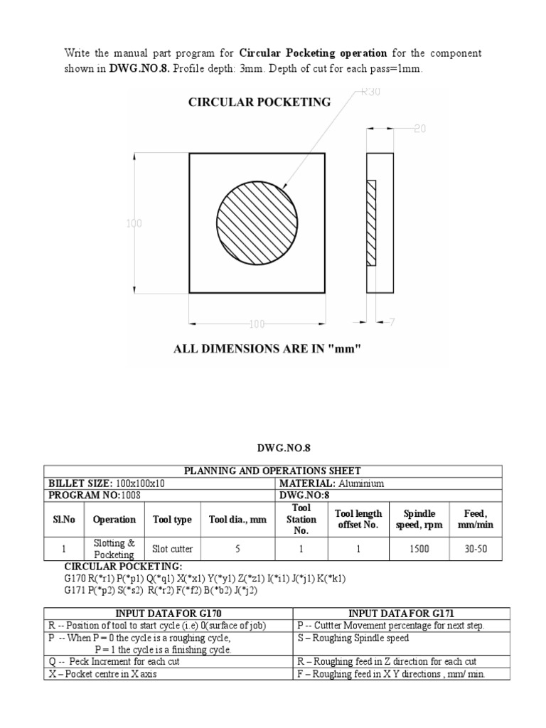 Circular Pocketing | PDF