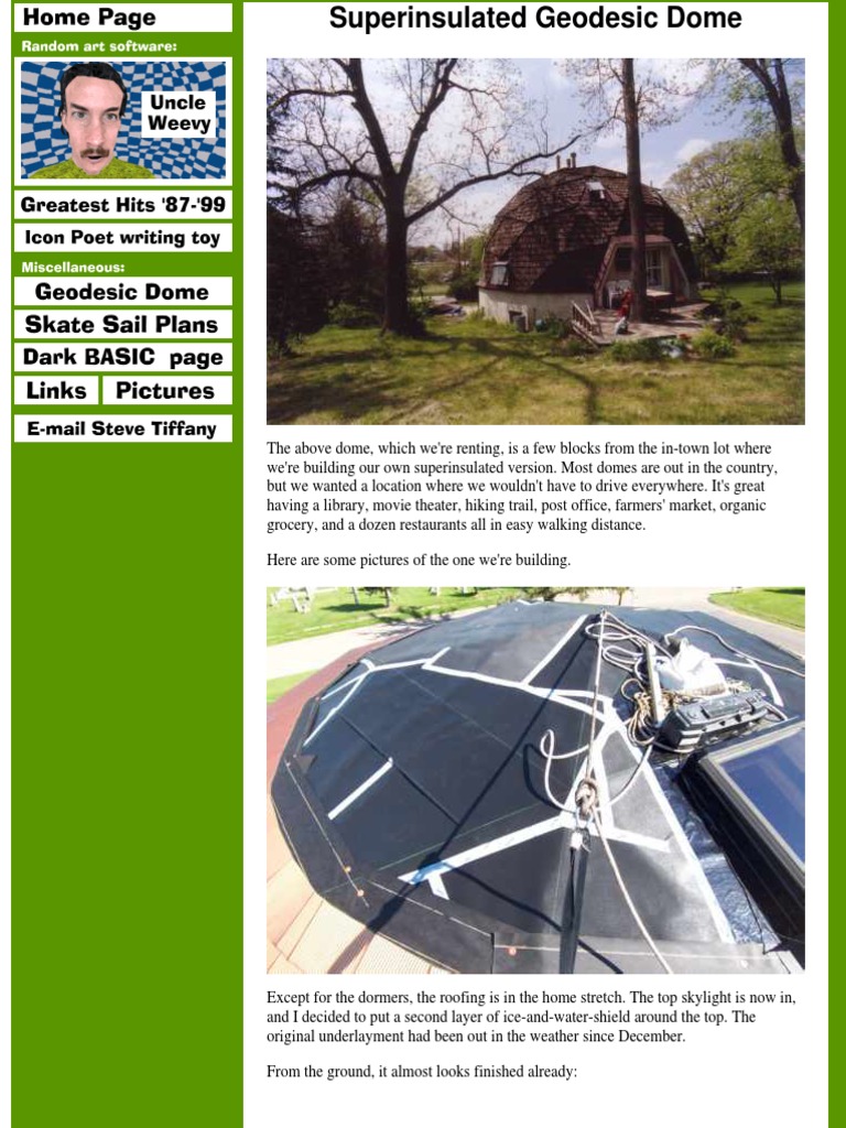 Superinsulated Geodesic Dome | PDF | Thermal Insulation | Building ...