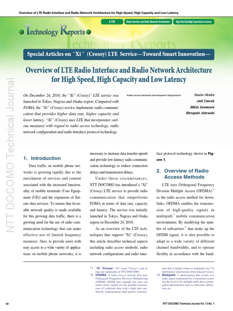 LTE Radio Interface | PDF | Technology & Engineering