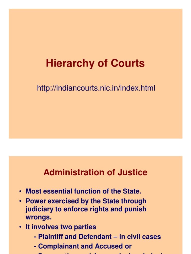 Hierarchy of Courts | PDF | Supreme Courts | Judiciaries