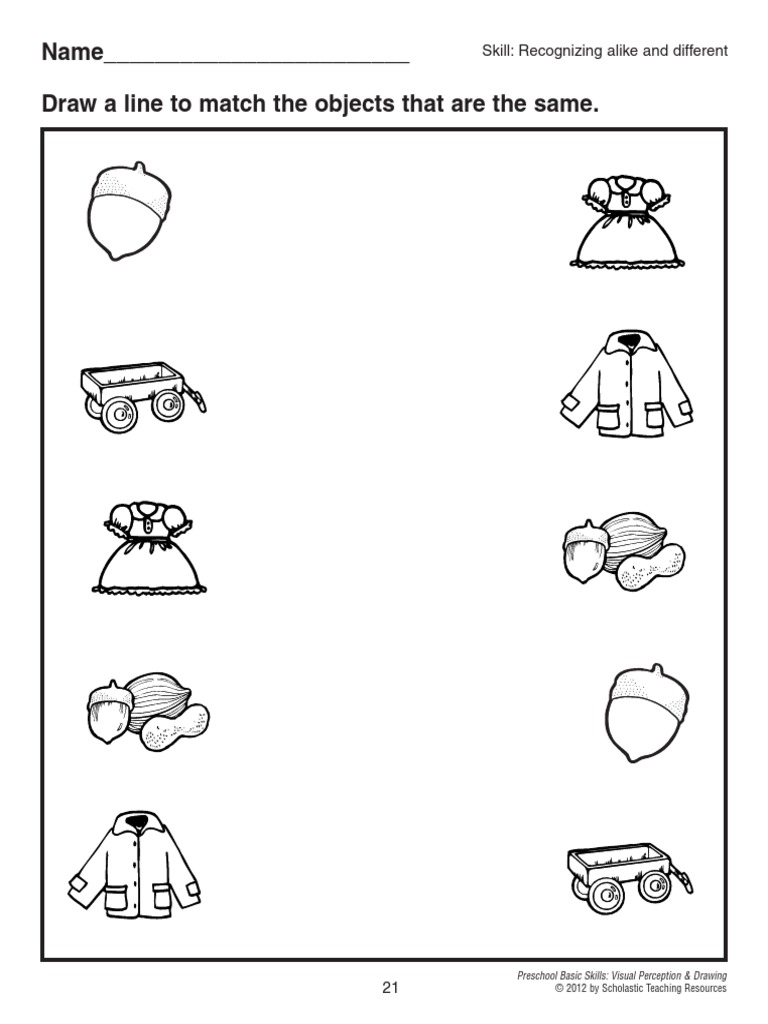 Preschool Visual Perception Activities | PDF