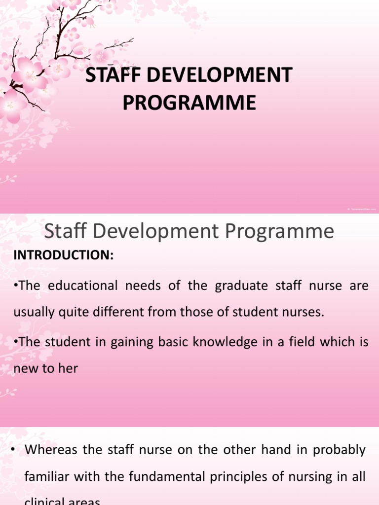 Staff Development | PDF | Employment | Nursing