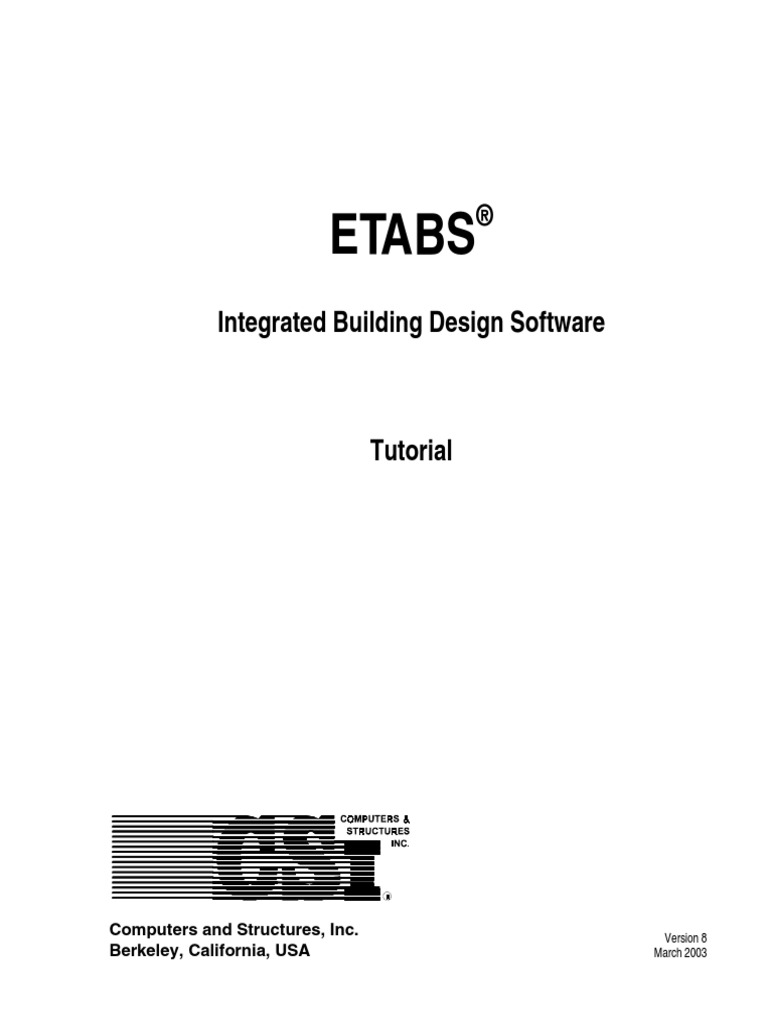 CSi ETABS - Step-by-Step Tutorial | PDF | Button (Computing) | Menu (Computing)