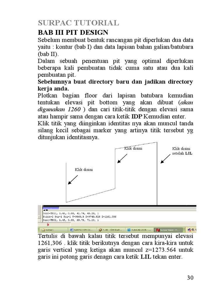 Panduan Desain Pit Batubara | PDF | Komputer