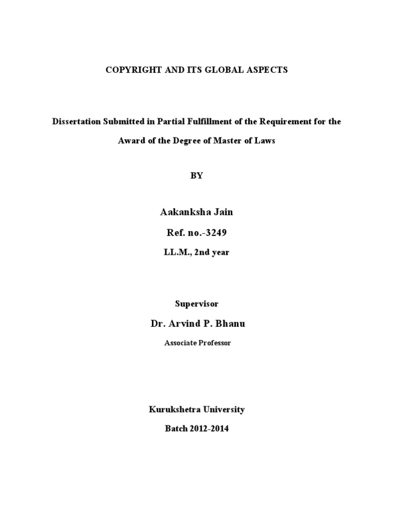 Copyright New Part1 | PDF | World Trade Organization | Thesis
