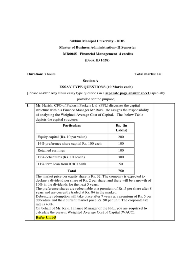 Financial Management Case Studies | PDF | Cost Of Capital | Dividend