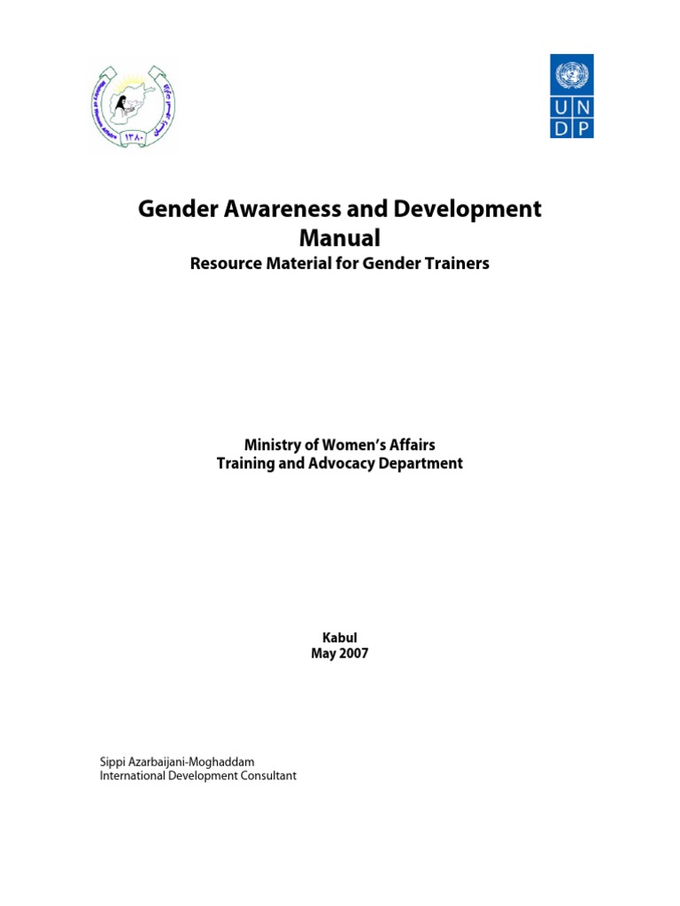 Gender Awareness and Development Manual | PDF | Facilitator | Gender Role