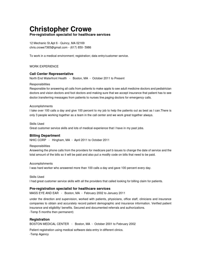 Christopher Crowe | PDF | Physician | Patient