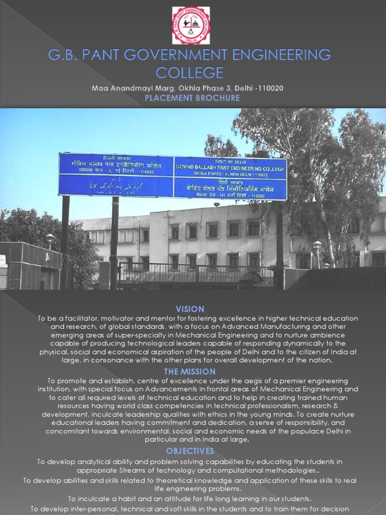 GBPEC Placement Brochure | PDF | Mechanical Engineering | Engineering