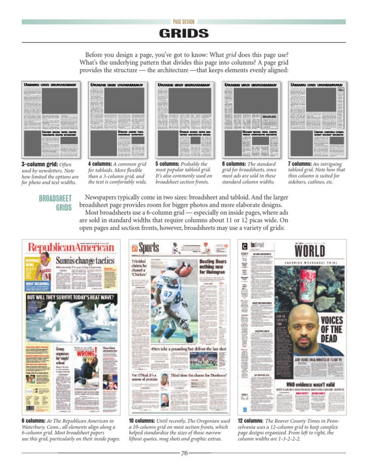 Page Design - Grids | PDF