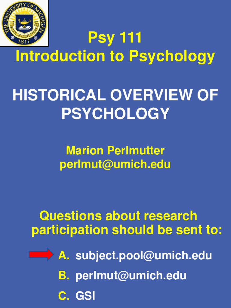 Psy 111 2 Foundations | PDF | Action (Philosophy) | Psychology