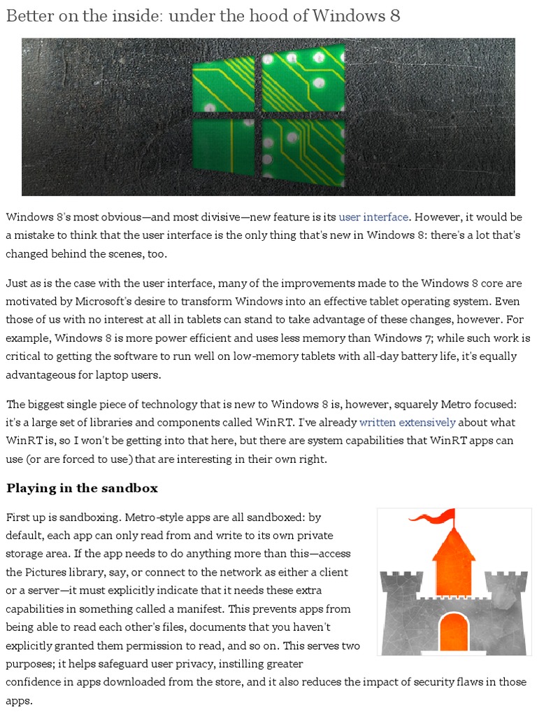 Windows 8 New Features | PDF | Kernel (Operating System) | Windows 8