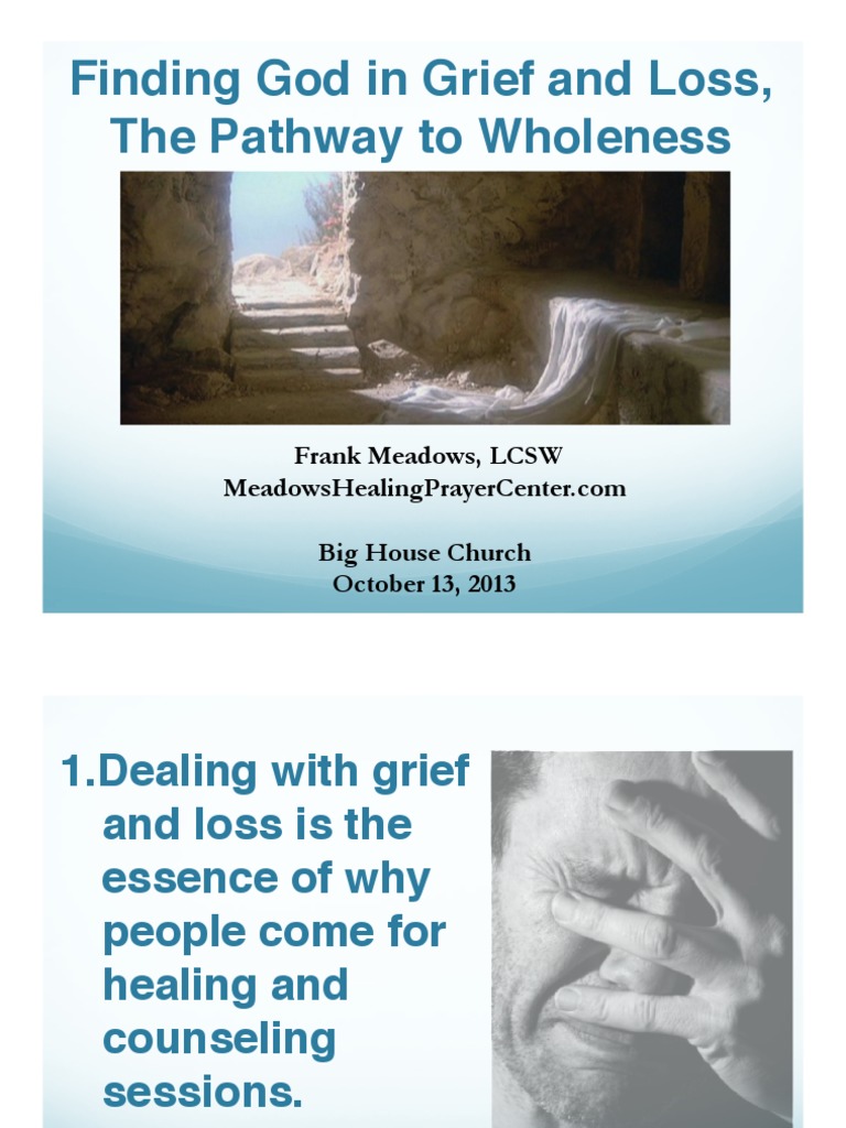 Finding God in Grief | PDF | Grief | Lazarus Of Bethany