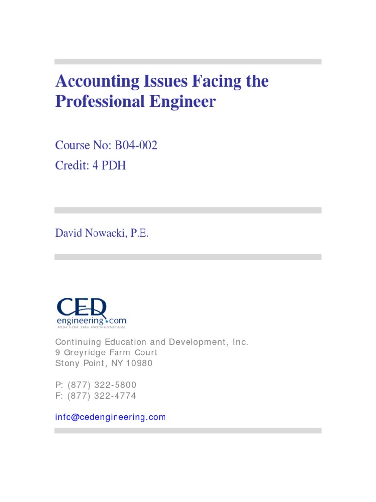 Accounting Issues Facing The PE | PDF | Book Value | Valuation (Finance)