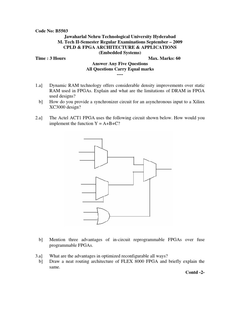 M.tech CPLD & Fpga Architecture & Applications | PDF | Teaching Methods & Materials