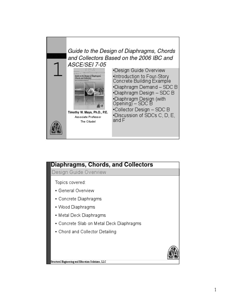 Guide To The Design of Diaphragms, Chords and Collectors Based On The ...