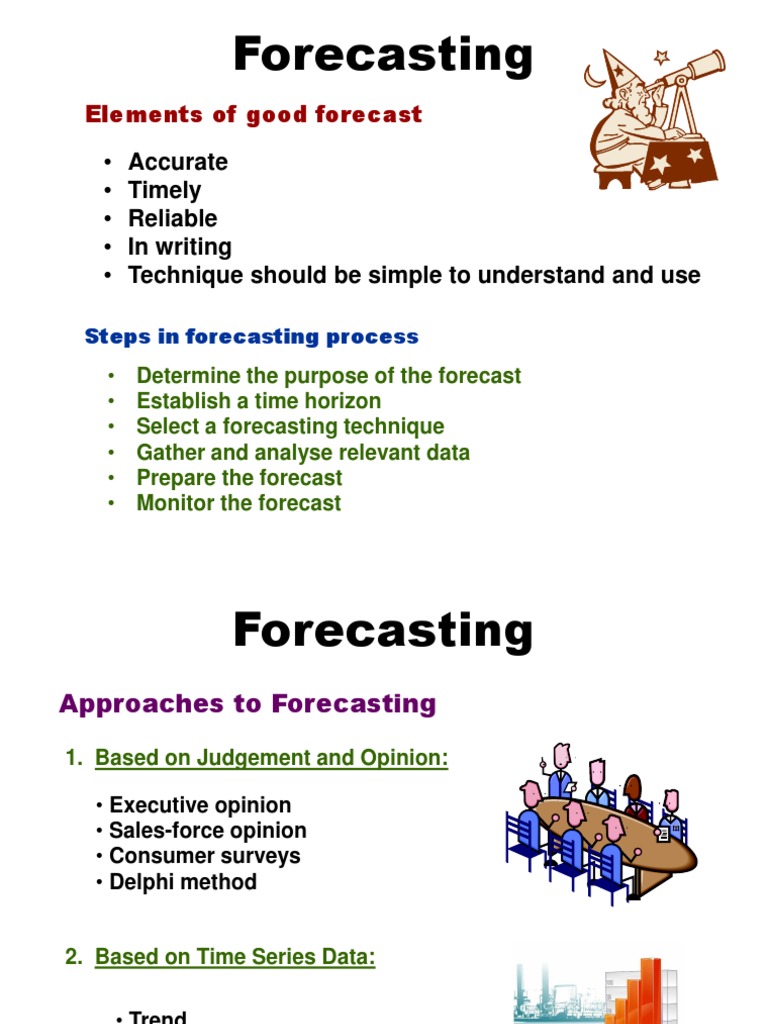 Forecasting: Elements of Good Forecast | PDF | Forecasting | Mean ...