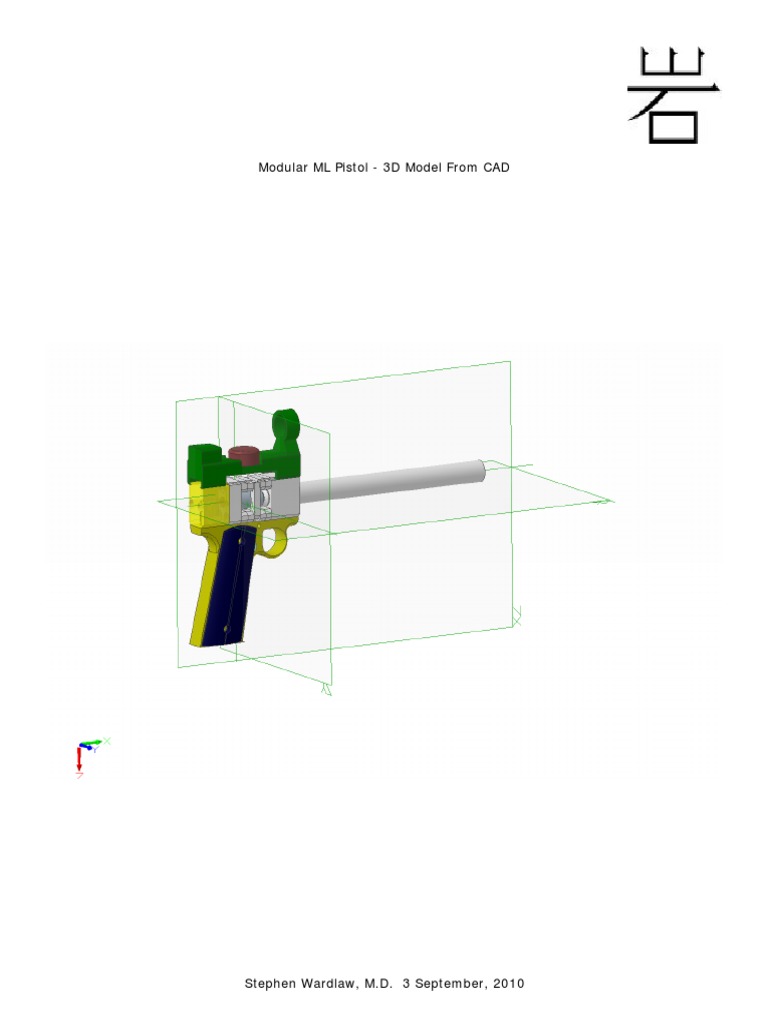 Modular ML Pistol - 3D Model From CAD | PDF