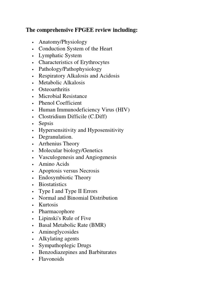 The Comprehensive FPGEE Review Including | PDF | Medicine | Clinical ...