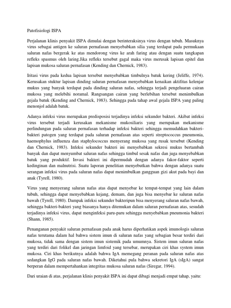 Patofisiologi ISPA | PDF