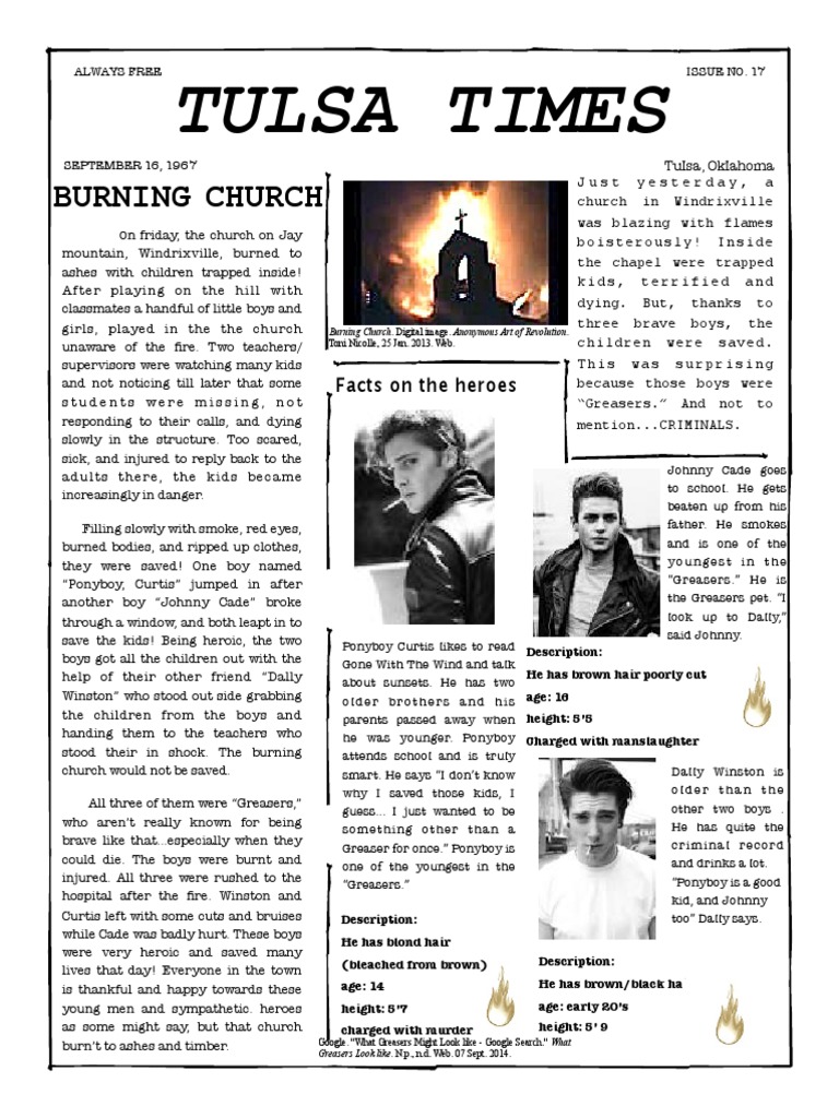 1 Adolpho, Lindsey - The Outsiders Newspaper | Download Free PDF | Violence