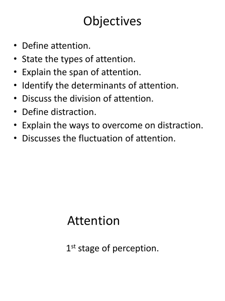 Attention | PDF | Attention | Perception