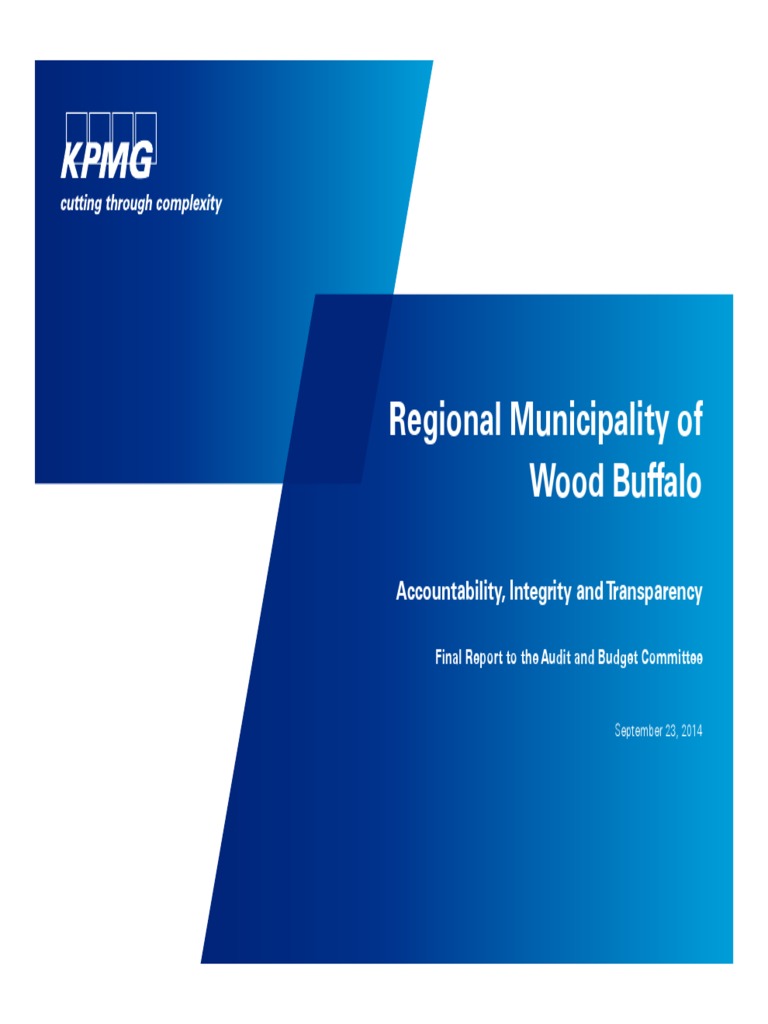 KPMG Final Report | Internal Audit | Financial Audit
