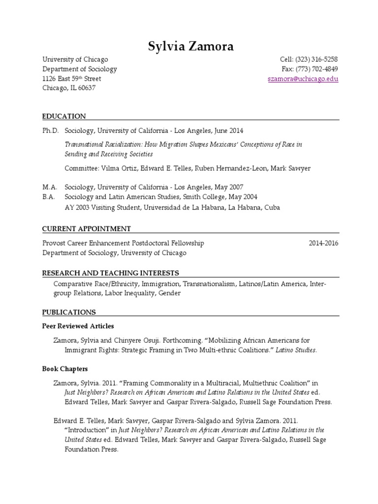 Sylvia Zamora Cv-Updated 8-2014 Web | PDF