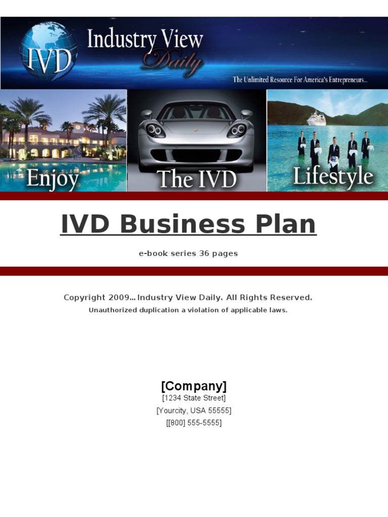 IVD Business Plan Success | PDF | Competitive Advantage | Marketing
