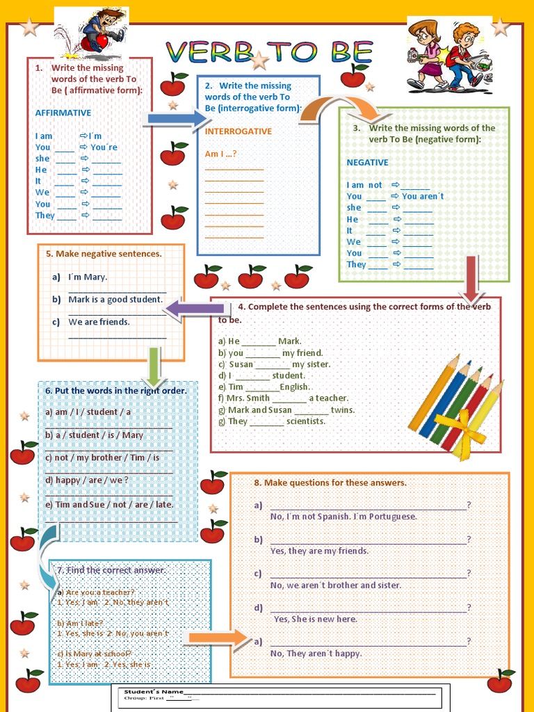 Verb to Be Present Exercises