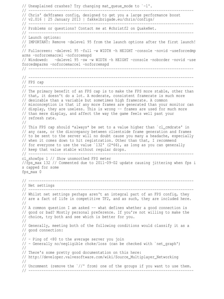 TF2 Performance Boost Guide | PDF | Frame Rate | Digital Technology