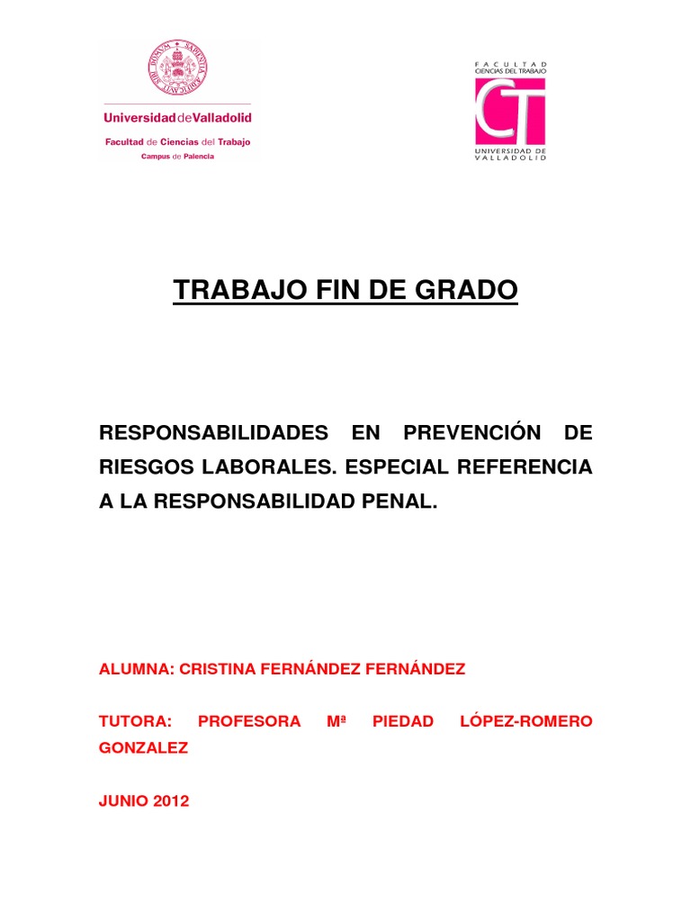 TFG-L 83 | PDF | Derecho laboral | Derecho penal