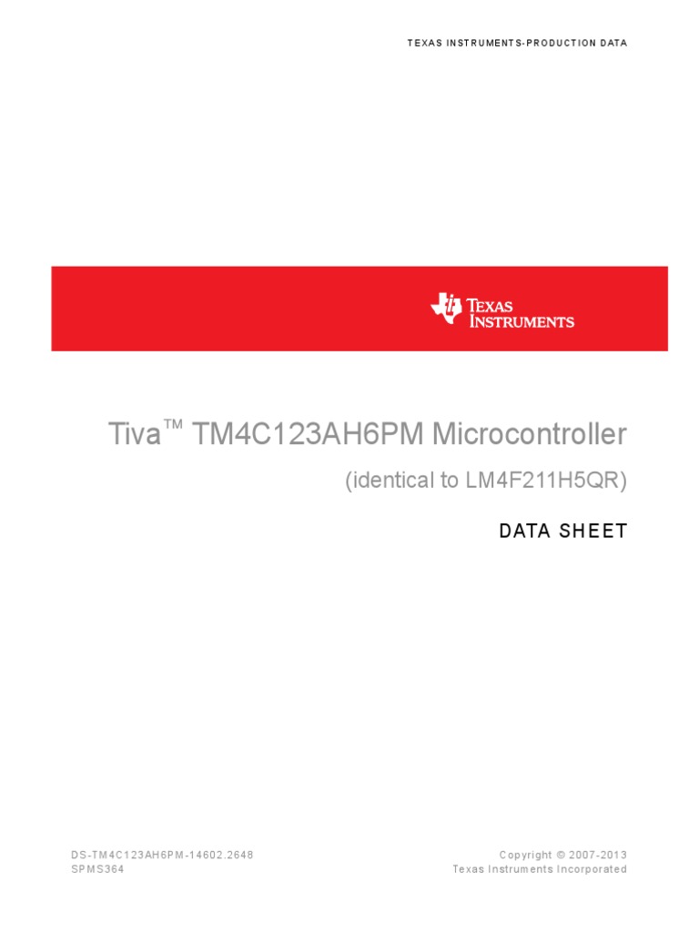 Arm Tm4c123 | PDF | Microcontroller | Arm Architecture