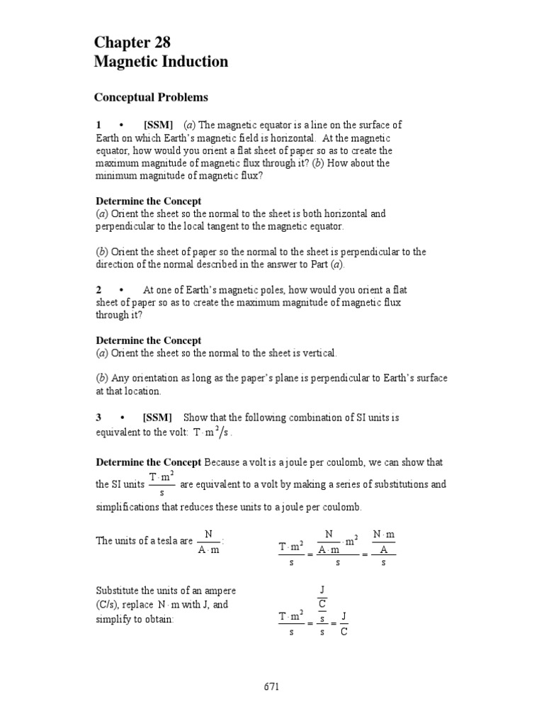 Magnetic Induction: Conceptual Problems | Download Free PDF ...