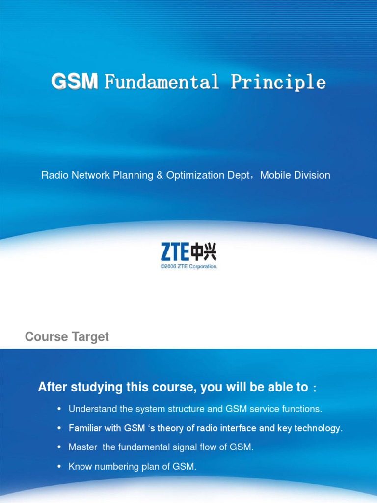 An Overview of the Fundamental Principles and Structure of GSM Mobile ...